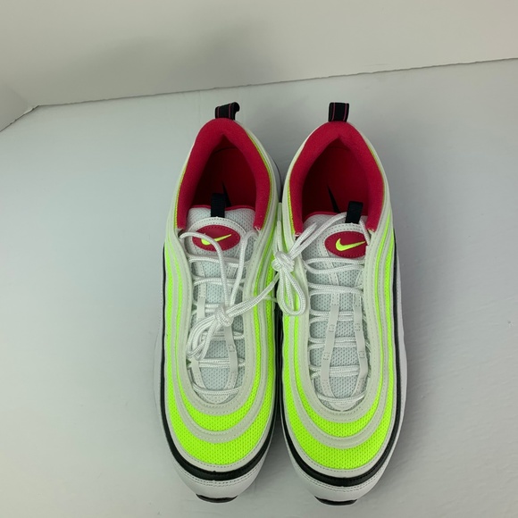 Nike | Shoes | Nike Air Max 97 Am97 White Rush Pink Black Volt | Poshmark